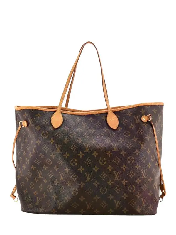 LOUIS VUITTON Neverfull Monogram Canvas Gm Tote Bag - Brown