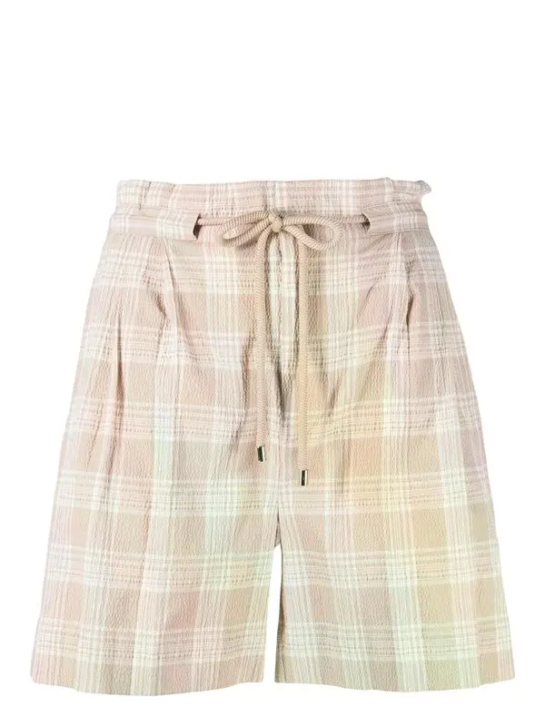 Woolrich Check-print Seersucker Shorts - Neutrals