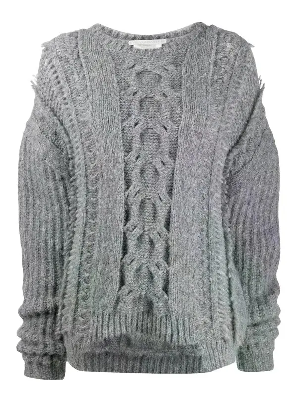Stella McCartney Cable Knit Sweater - Grey