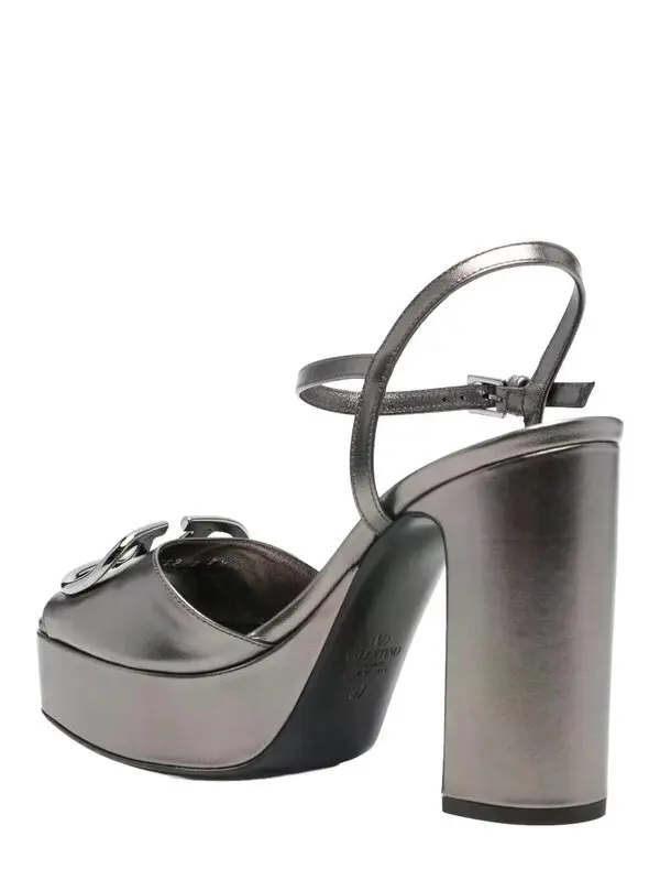 Valentino Garavani 110mm Vlogo Signature Sandals - Silver