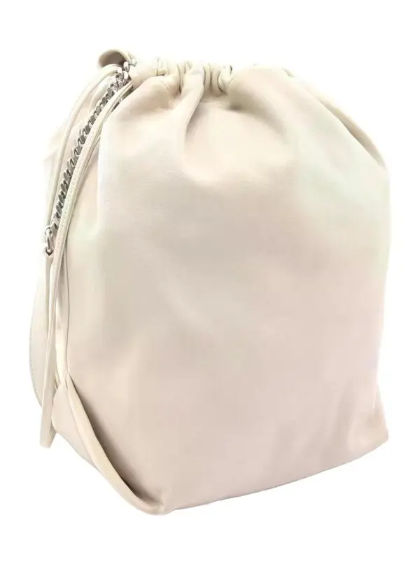 Saint Laurent Leather Bucket Bag - Neutrals