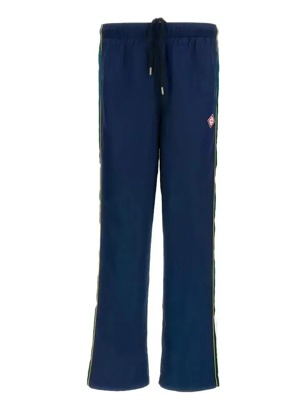 Casablanca Logo-patch Side-stripe Track Pants - Blue