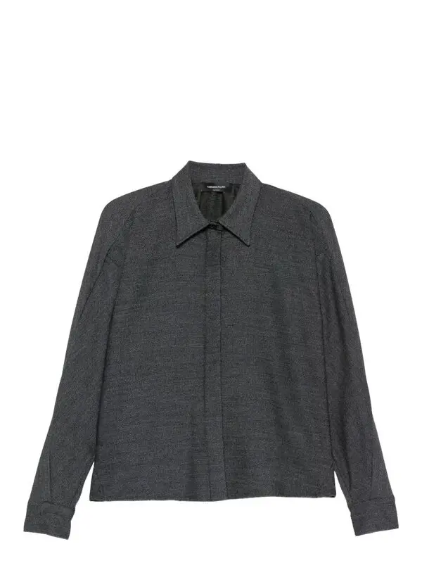 Fabiana Filippi Bead-trim Long-sleeve Shirt - Grey