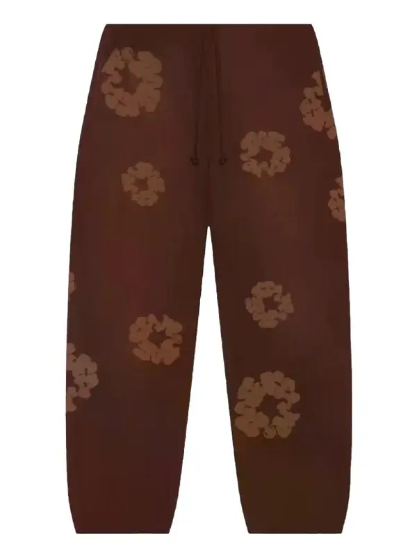 DENIM TEARS Cotton Wreath Track Pants - Brown