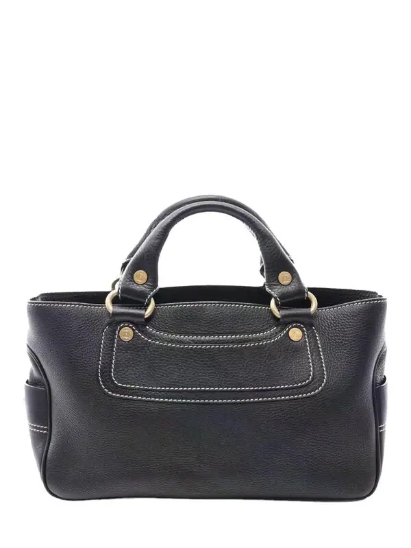 Celine 2002 Leather Boogie Handbag - Black