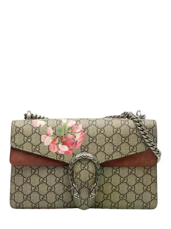 Gucci 2016-2026 Medium Gg Supreme Blooms Dionysus Shoulder Bag - Neutrals
