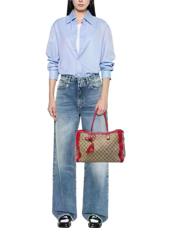 Gucci 2016-2026 Gg Canvas Bella Tote Bag - Red