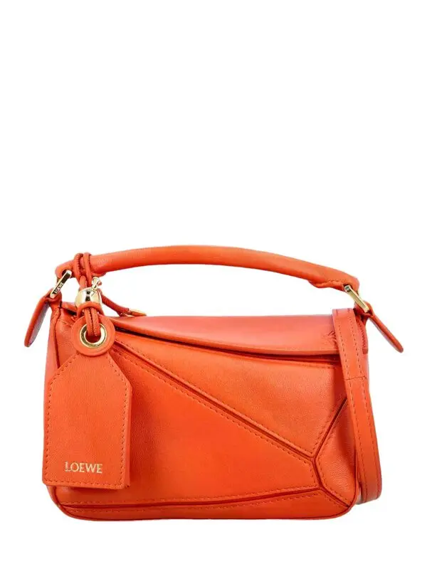 Loewe Mini Featherlight Puzzle Cross Body Bag - Orange