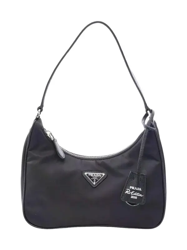 Prada 2010s Re-edition 2005 Re-nylon Shoulder Bag - Black