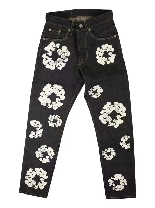 DENIM TEARS Cotton Wreath Jeans - Blue