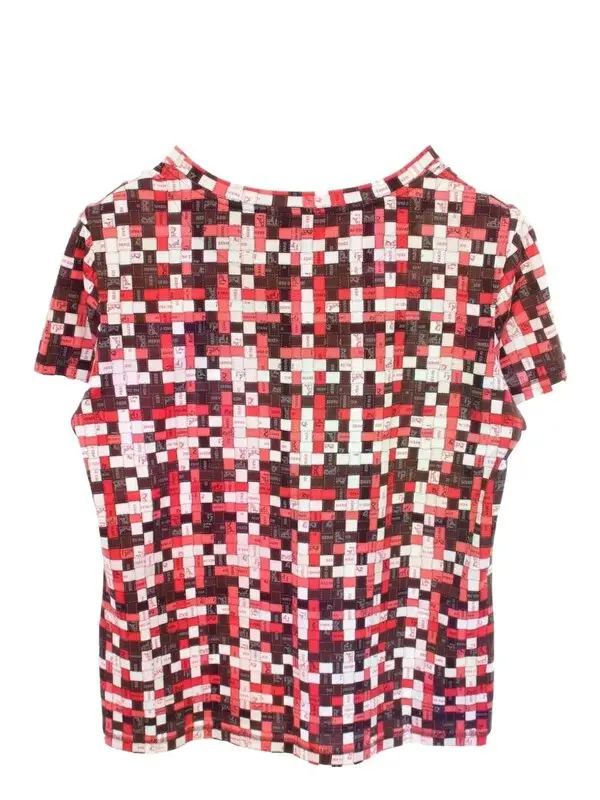 Hermès 2010s Bolduc Au Carre T-shirt - Red
