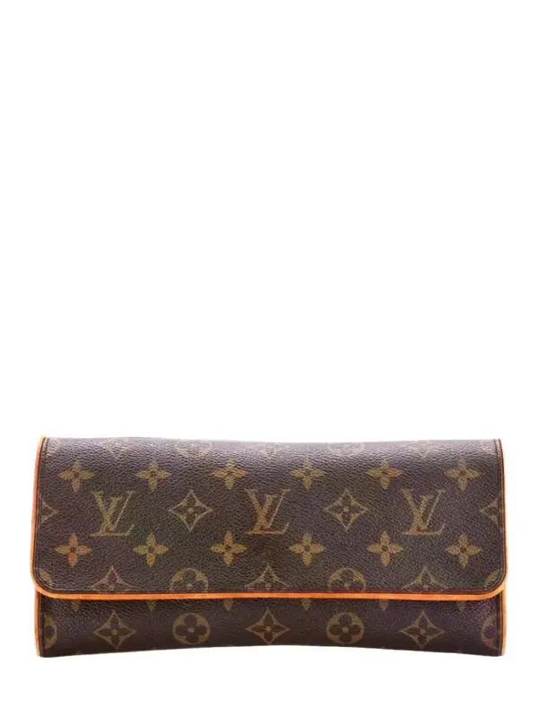 LOUIS VUITTON Twin Handbag Monogram Canvas Pm Crossbody Bag - Brown