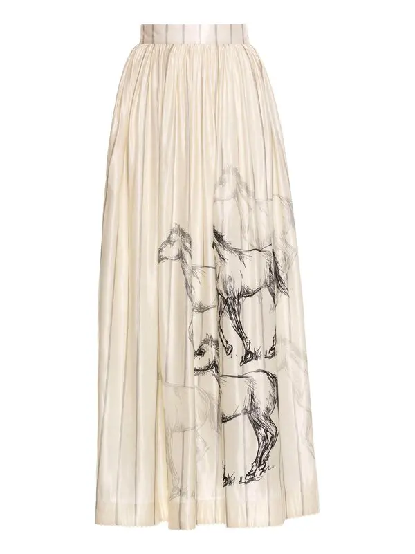 Agua Bendita Tangelo Arena Cotton Skirt - Multi