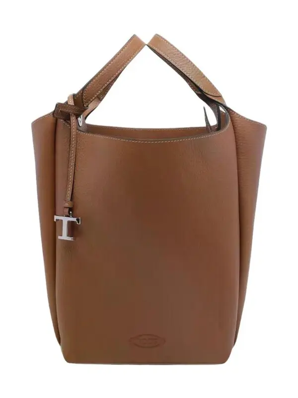 TOD'S Leather Bucket Bag - Brown