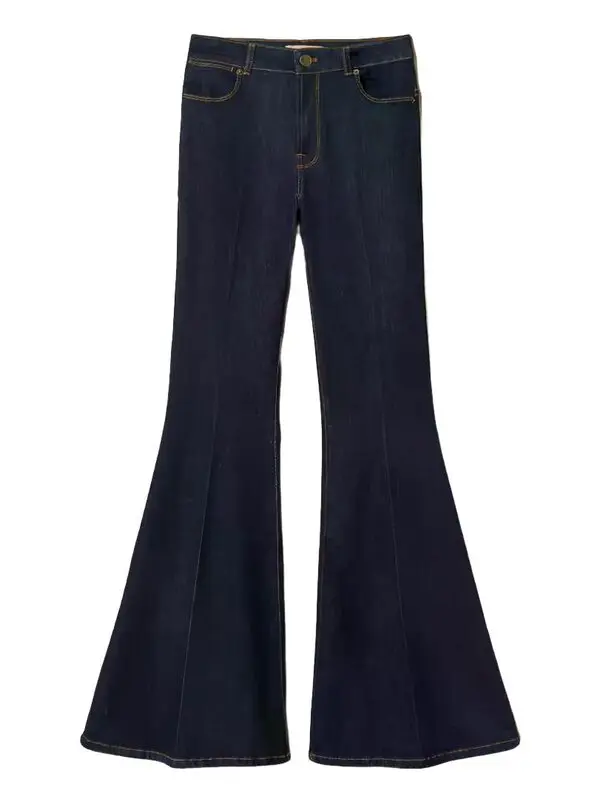 TWINSET Belt-loop Flared Jeans - Blue
