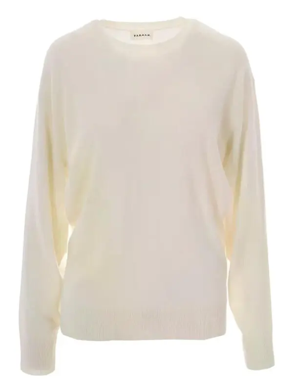 P.a.r.o.s.h Fringe-trimmed Cashmere Sweater - Neutrals