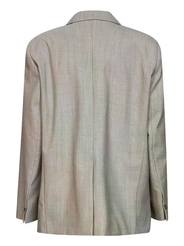Max Mara Single-breasted Virgin Wool Blazer - Neutrals
