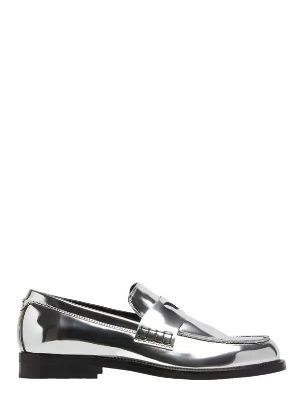 Gcds Wirdo Mirrored-effect Loafers - Silver