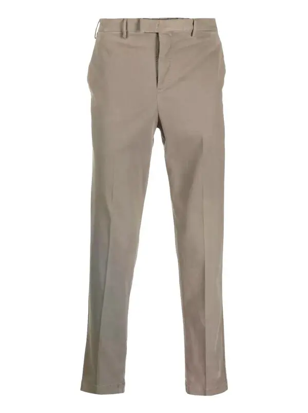 PT TORINO Straight-leg Modal-blend Trousers - Grey