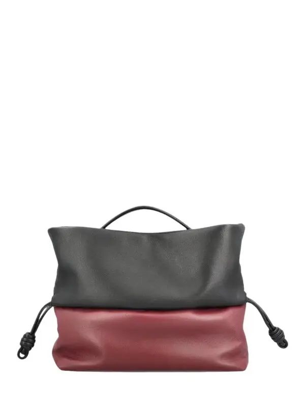 Loewe Flamenco Rolled Drawstring Tote Bag - Black