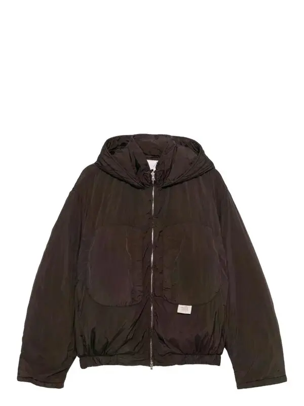 RANRA Hooded Zip-up Jacket - Brown
