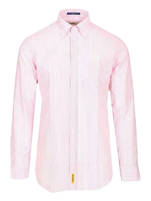 B.D.BAGGIES Bradford Striped Cotton Shirt - Pink