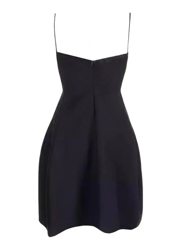 Loewe Fit-and-flare Spaghetti-strap Mini Dress - Black