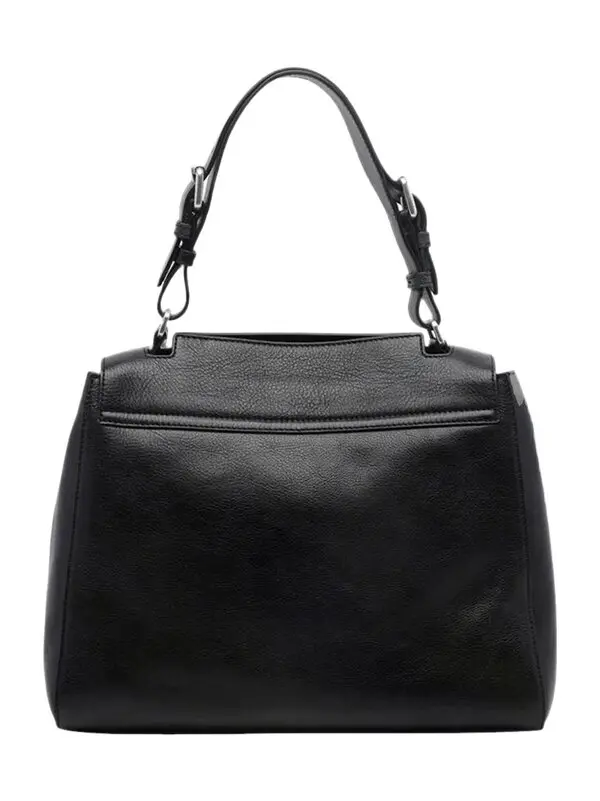 Orciani Sveva Leather Medium Handbag - Black