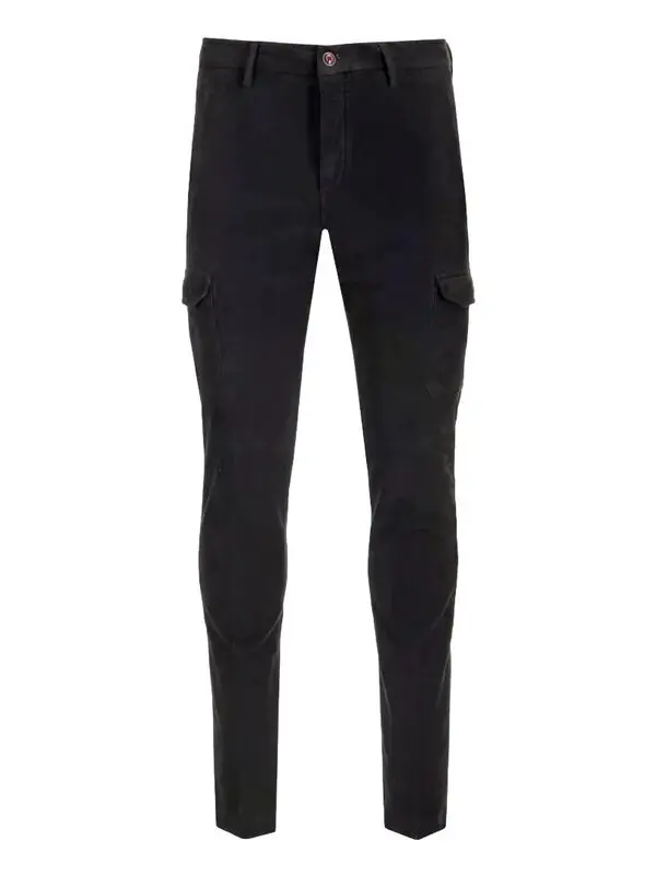 AL DUCA D’AOSTA 1902 Corduroy Cargo Pants - Black