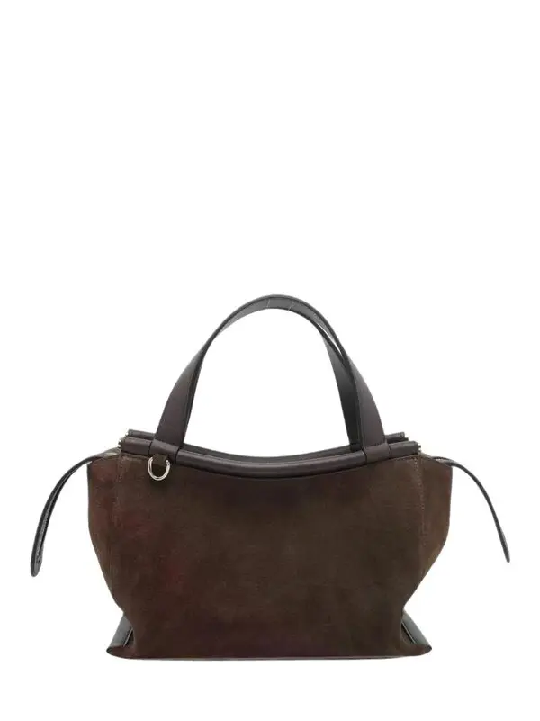 WANDLER Ida Suede Handbag - Brown