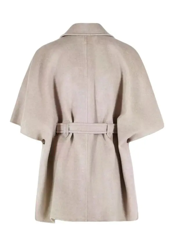 Max Mara Belted Cashmere Cape - Neutrals