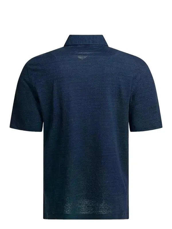 Brunello Cucinelli Button-fastening Short-sleeve Polo Shirt - Blue