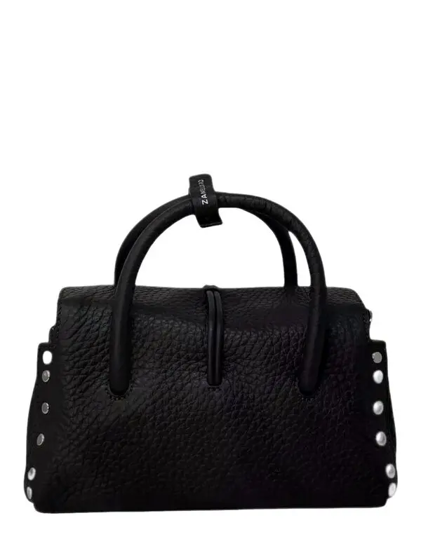 ZANELLATO Dotta Centauro Studded Leather Tote Bag - Black