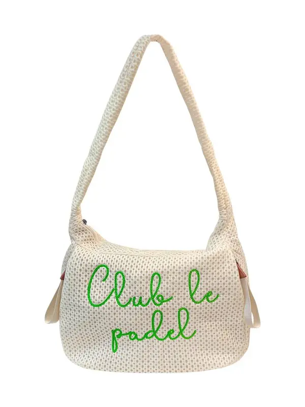 LILLY LOVES Club Le Padel Gym Bag - White