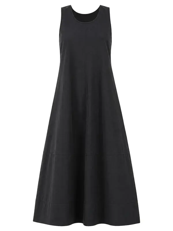 MUTE BY JL Sleeveless Dress With Back Tie - Black