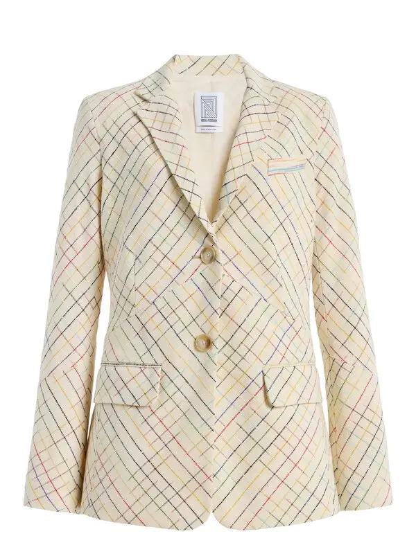 Rosie Assoulin 50/50 Silk Blazer - Multi