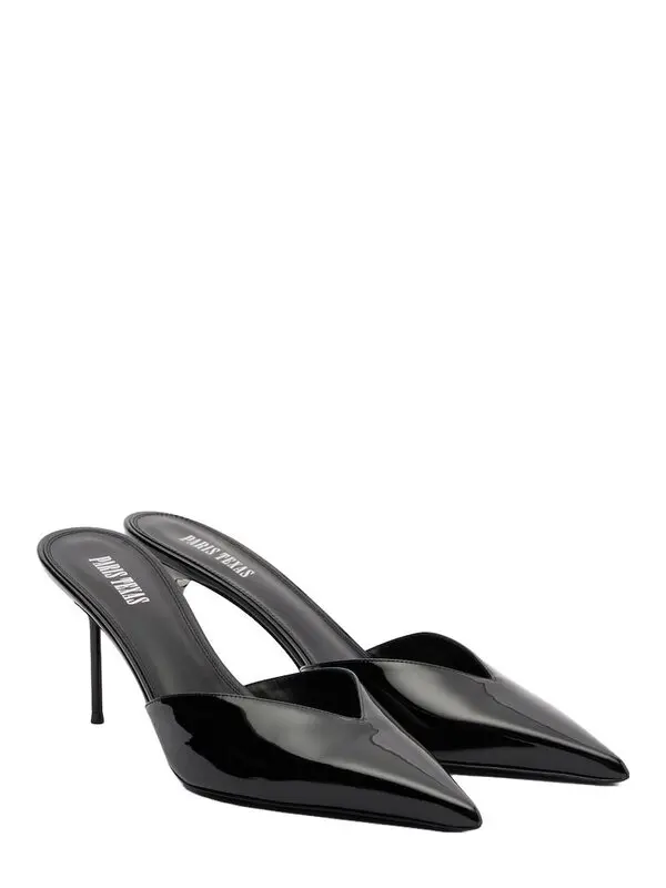 Paris Texas Lidia Patent Leather Mules - Black