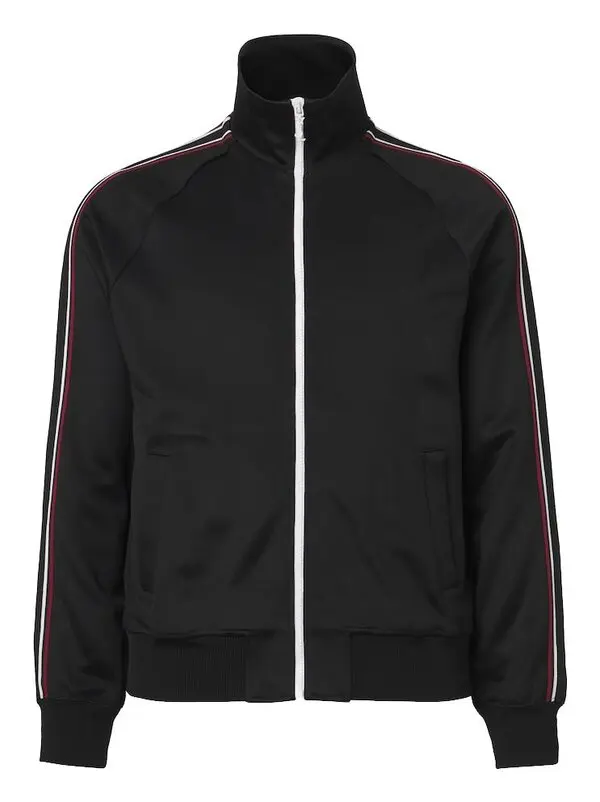 Saint Laurent Striped Track Jacket - Black