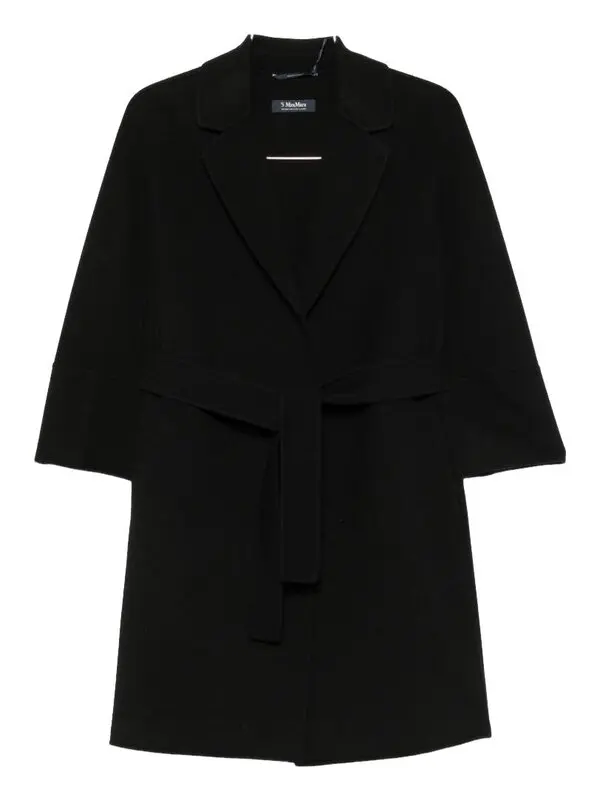 Max Mara Wool Midi Coat - Black