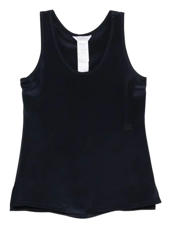 Max Mara Silk Tank Top - Blue