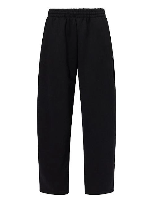 THE COUTURE CLUB Barrel-leg Cotton Jogging Bottoms - Black