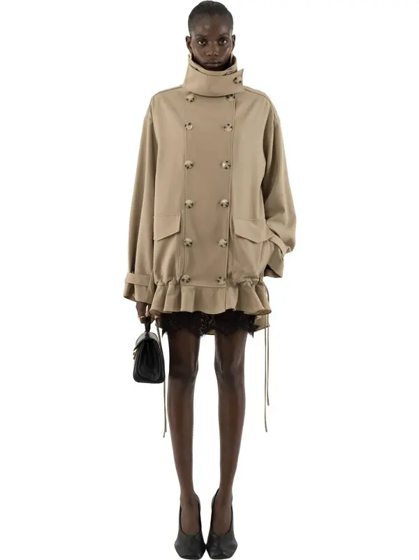 Arakii Frill Jacket - Beige