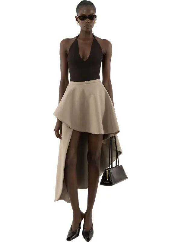 Arakii Halter Tank Top - Dark Brown