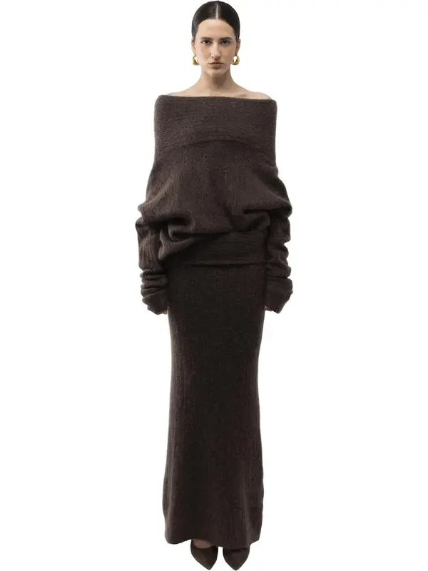 Arakii Cloud Skirt - Dark Brown