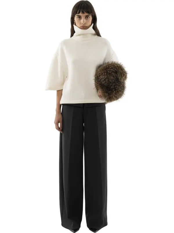 Arakii Knitted Turtleneck T-shirt - Off-white