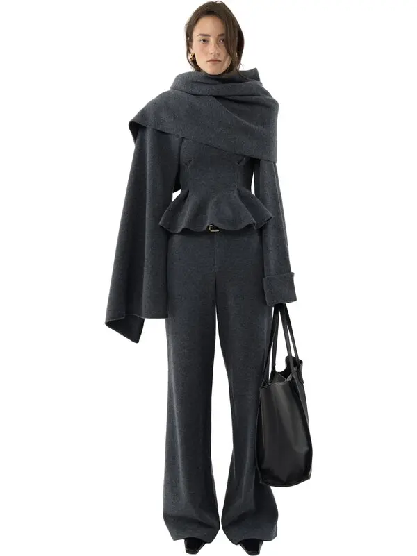 Arakii Knitted Suitpant - Dark Grey