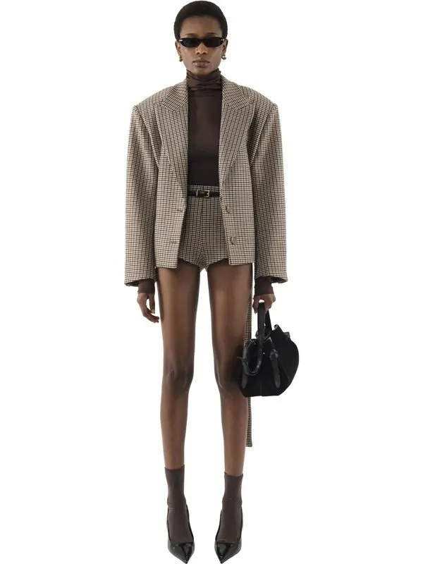 Arakii Checked Shorts - Beige Check