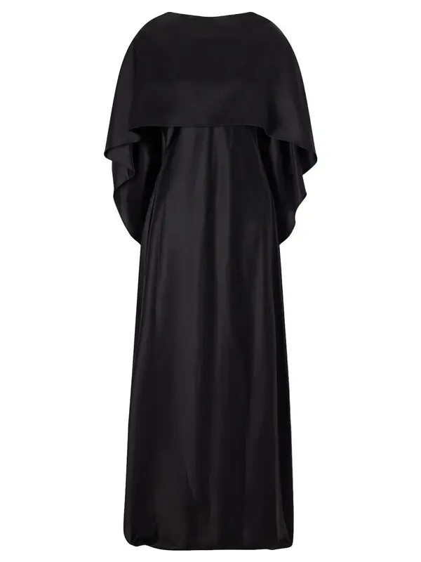 HEIRLOME Anna Silk-satin Maxi Dress - Black