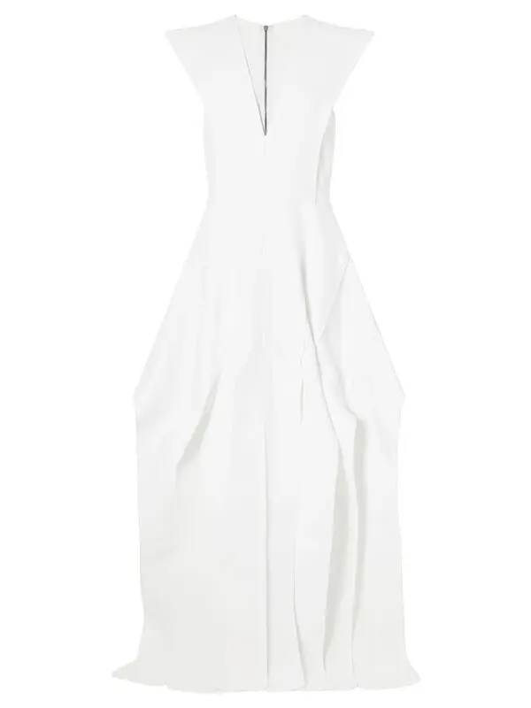 Maticevski Acumen Paneled Crepe Gown - White