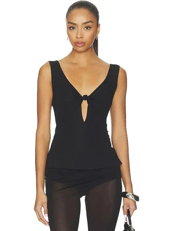GEEL Roman Top In . Also - Black